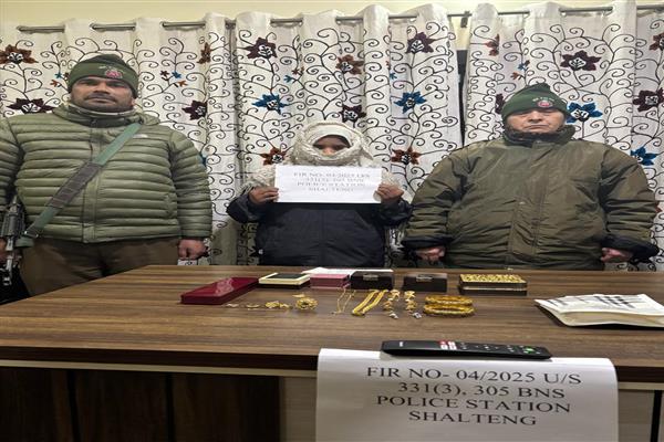 Police solved theft case within 24 hours in Srinagar ; Stolen property recovered